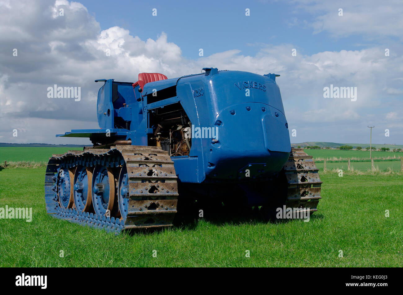 Vickers VR180 crawler tractor Stock Photo - Alamy