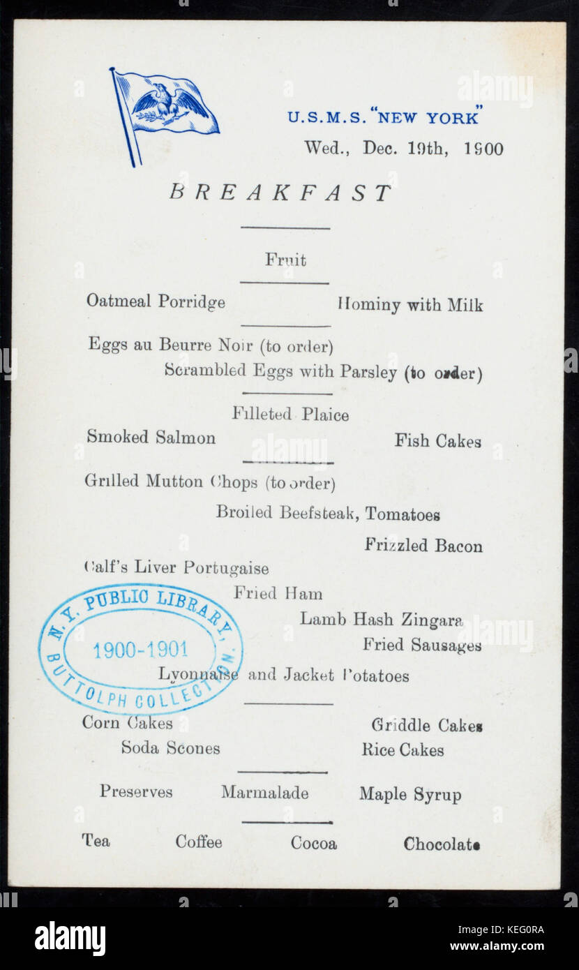 1900 breakfast hi-res stock photography and images - Alamy
