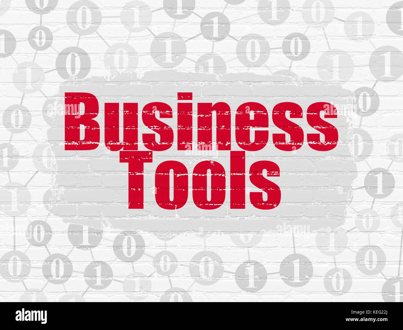 Finance concept: Business Tools on wall background Stock Photo - Alamy