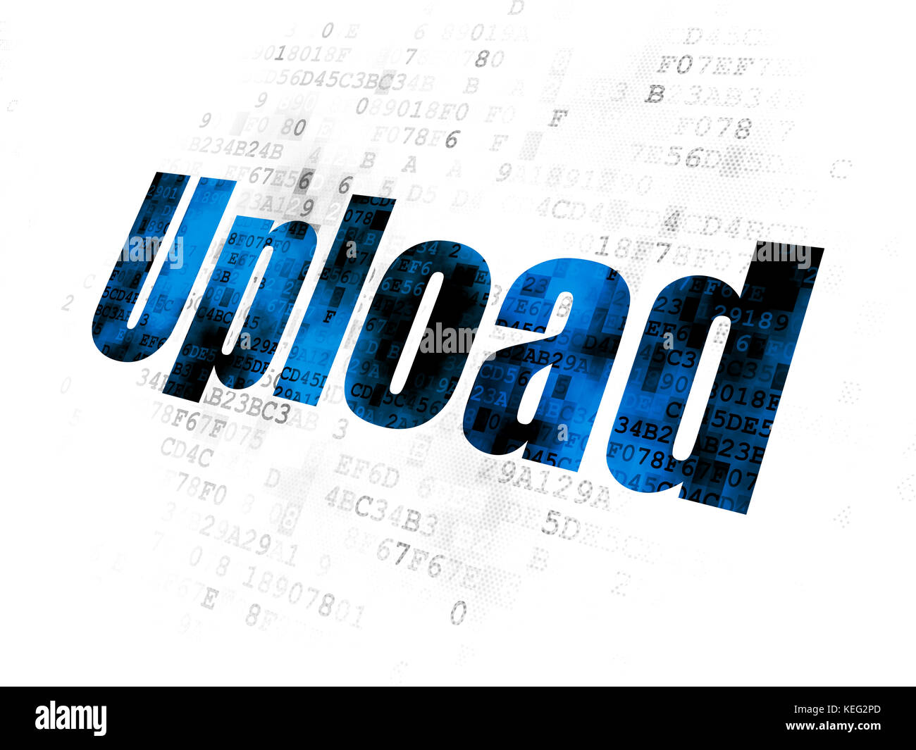 Web development concept: Upload on Digital background Stock Photo - Alamy