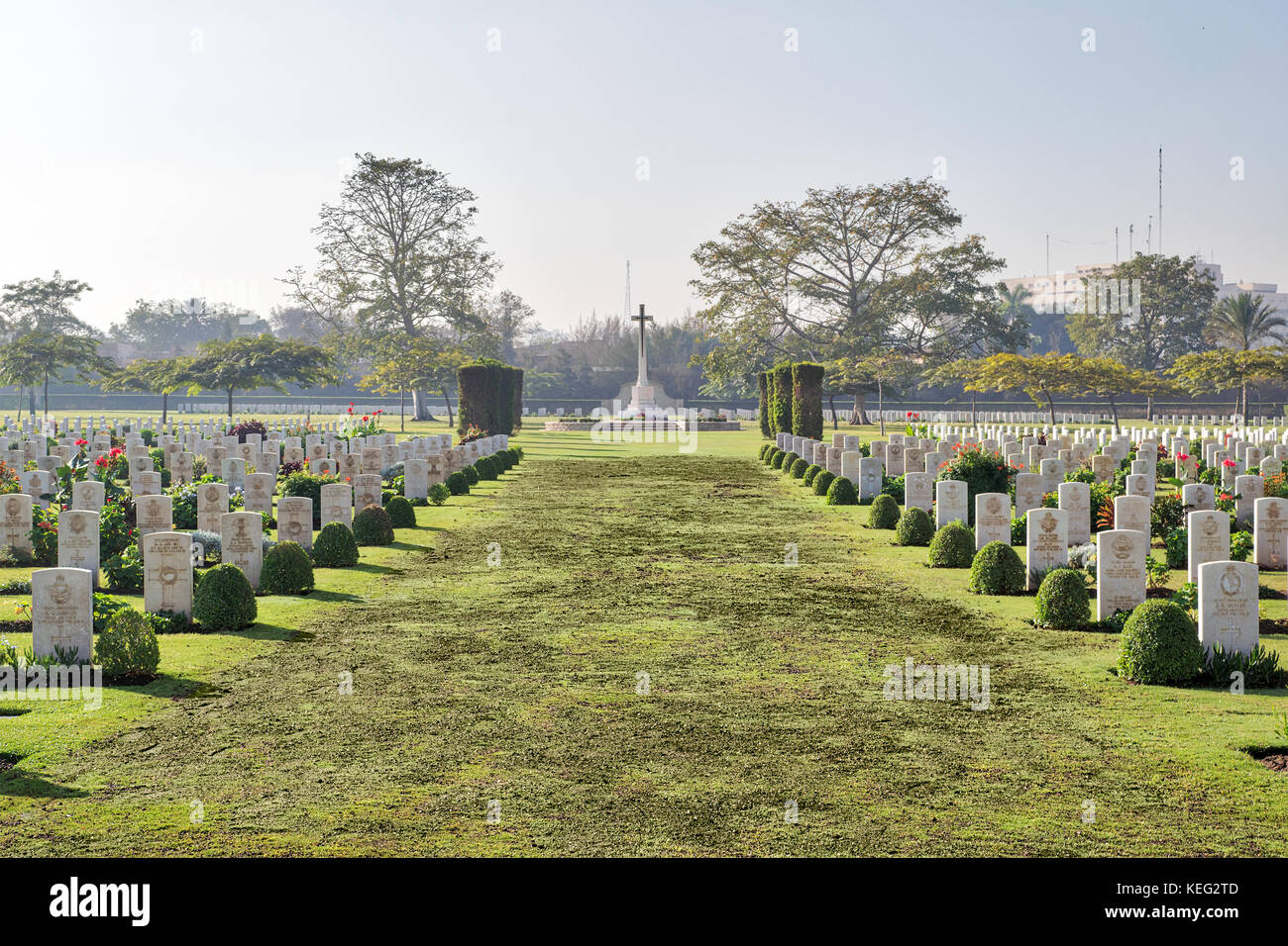 Heliopolis Commonwealth War Cemetery, contains 1742 burials of the ...