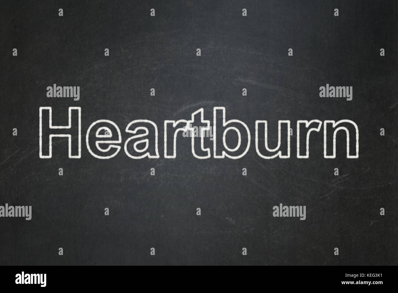 Medicine concept: Heartburn on chalkboard background Stock Photo - Alamy