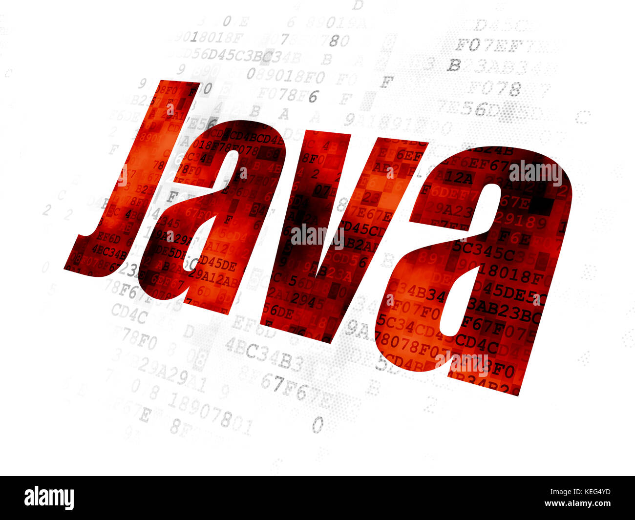 Software concept: Java on Digital background Stock Photo - Alamy