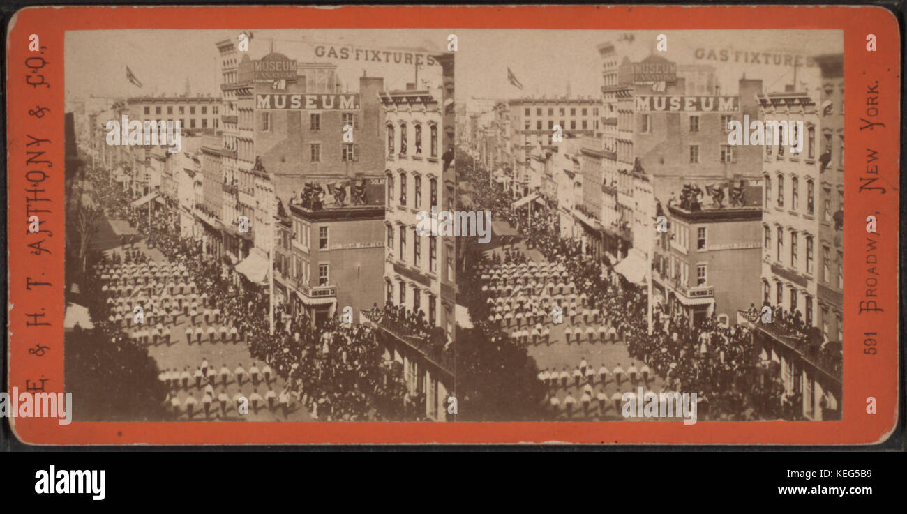 Grand Procession, April 10th 1871, in commemoration of the Treaty of ...