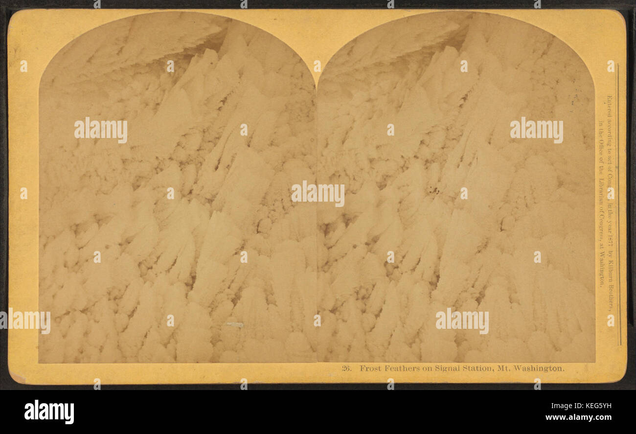 Frost feathers on Signal Station, Mt. Washington, by Kilburn Brothers ...