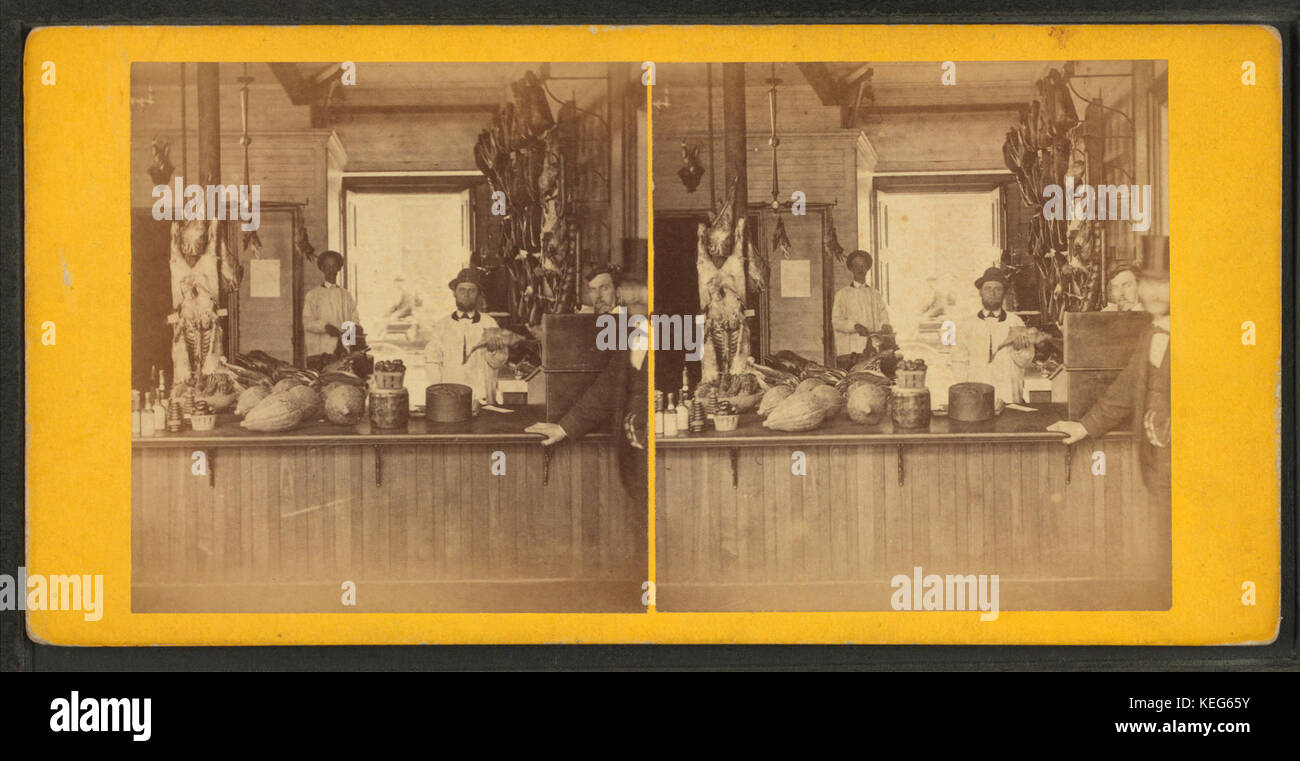 Interior view of A.& W. Sprague's Store, by Manchester Bros Stock Photo ...