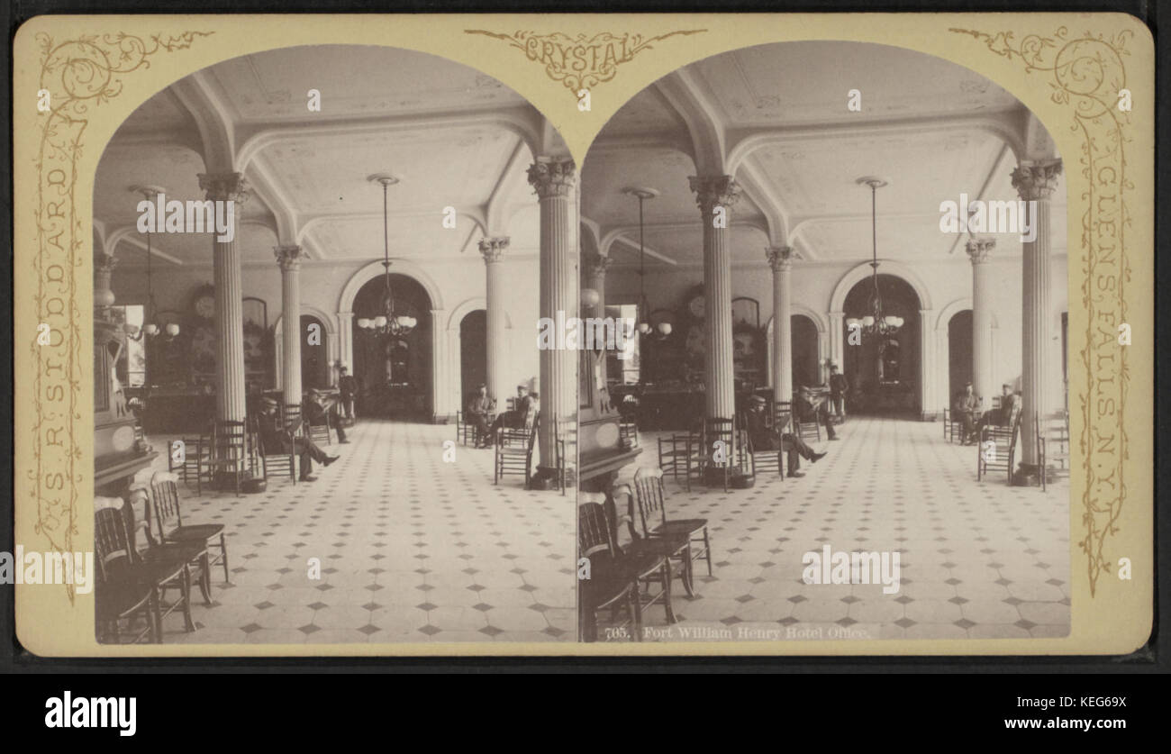 Fort William Henry Hotel office, by Stoddard, Seneca Ray, 1844-1917 ...