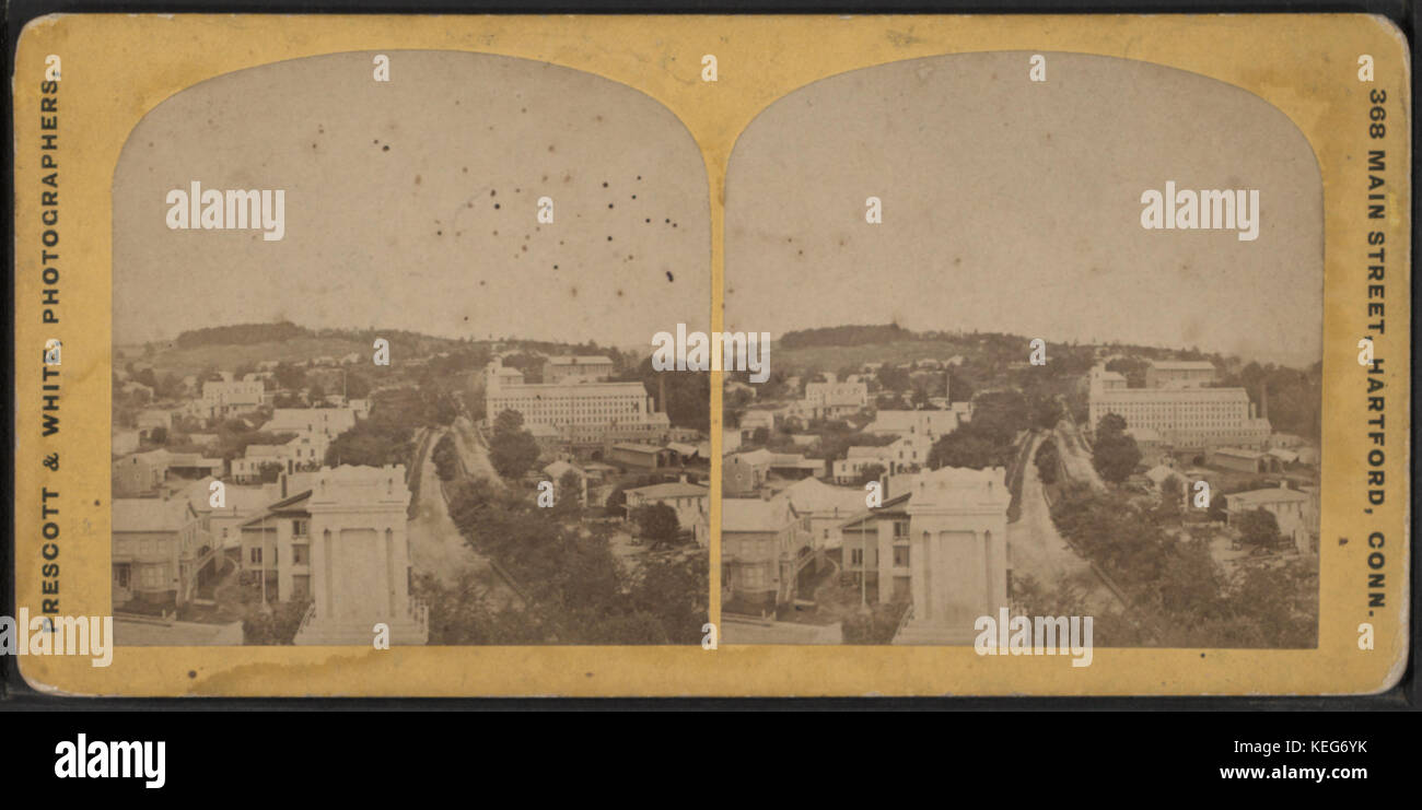 Main Street from M.E. (Methodist Episcopal) Church spire, by Prescott ...
