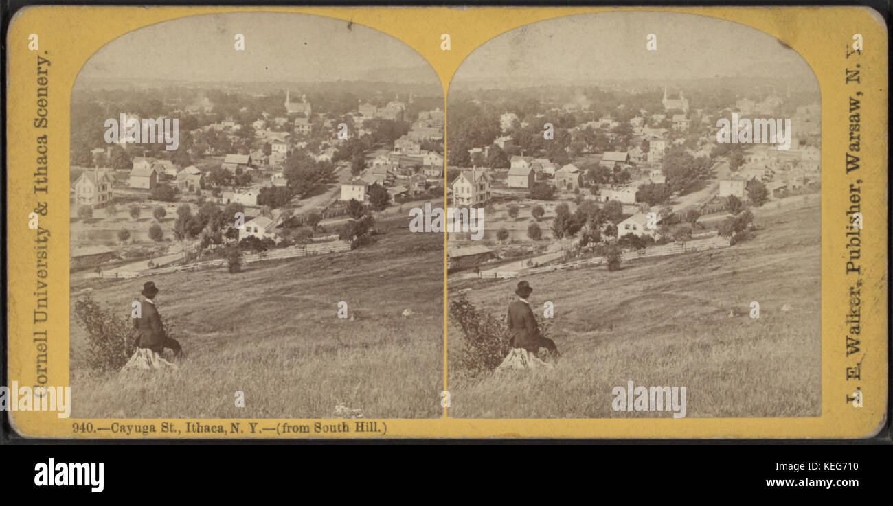 Cayuga Street, Ithaca, N.Y. (from South Hill), from Robert N. Dennis ...