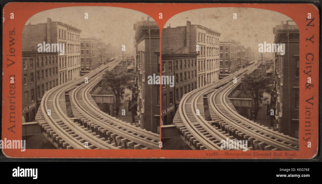 The Metropolitan Elevated Railroad, captured in stereoscopic views from ...