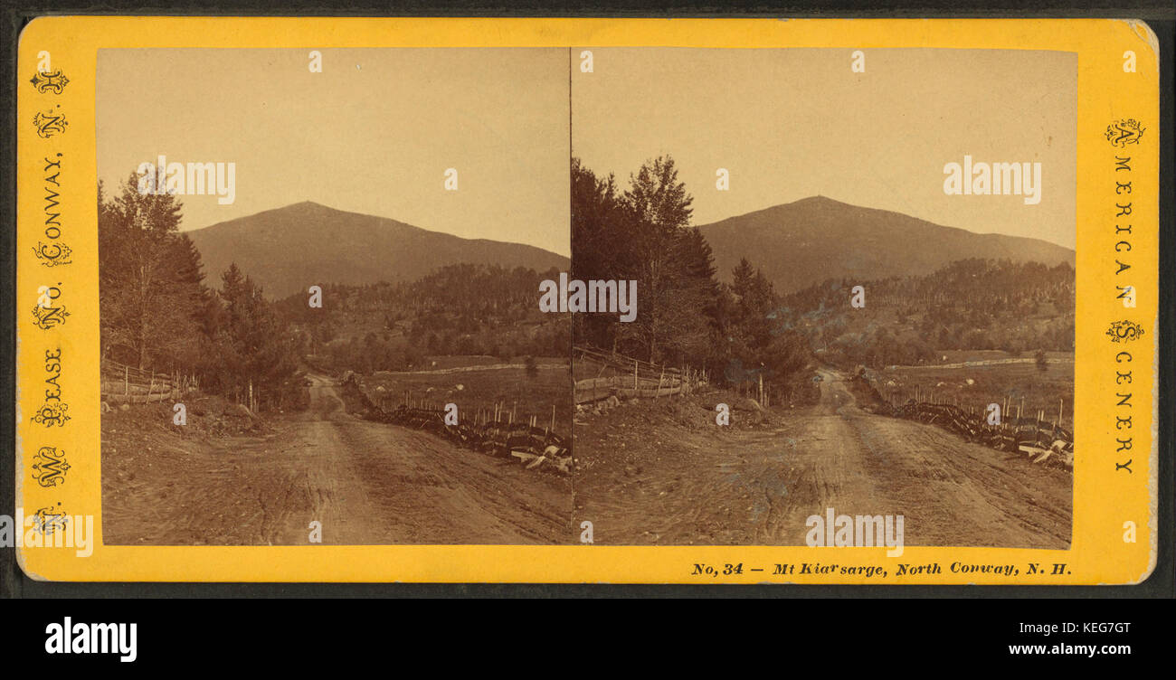 This 19th-century painting by Nathan W. Pease depicts Mount Kiarsarge ...