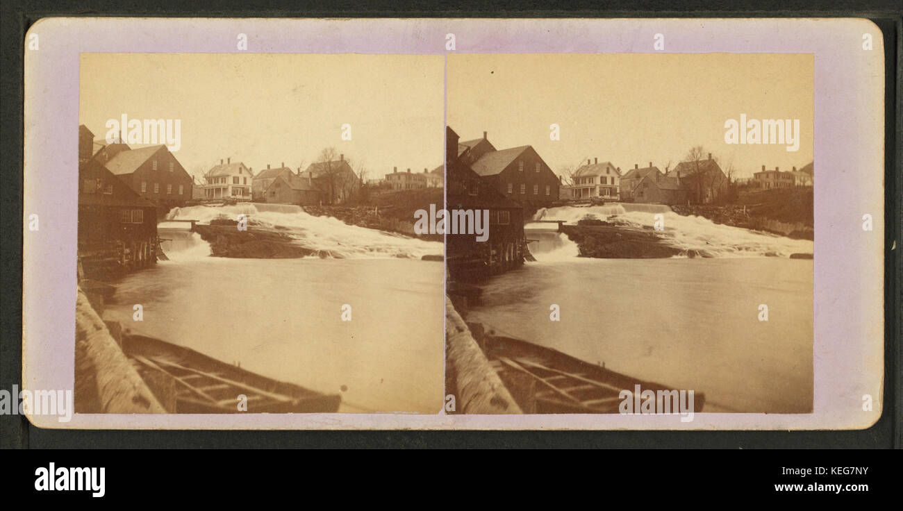 Megunticook River falls, Camden, Maine, from Robert N. Dennis ...