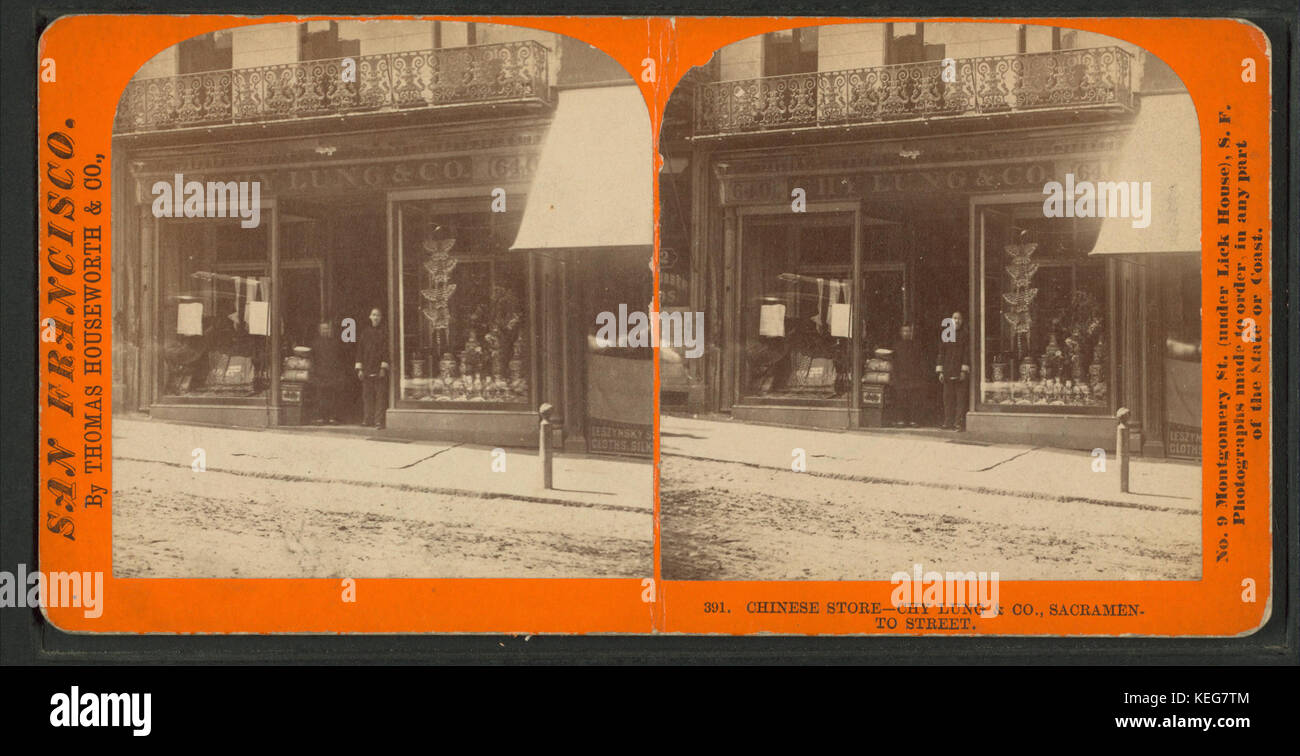 Chinese store, Chy Lung & Co., Sacramento Street, from Robert N. Dennis ...