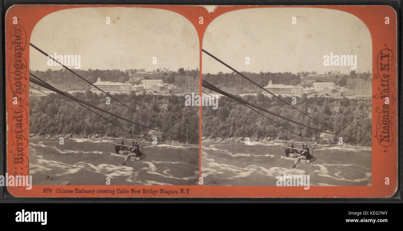 Chinese Embassy, crossing Cable New Bridge, Niagara, N.Y, from Robert N ...