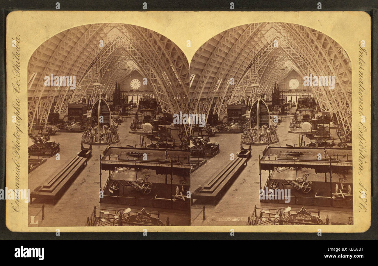 Agricultural Hall interior looking west, by Centennial Photographic Co ...