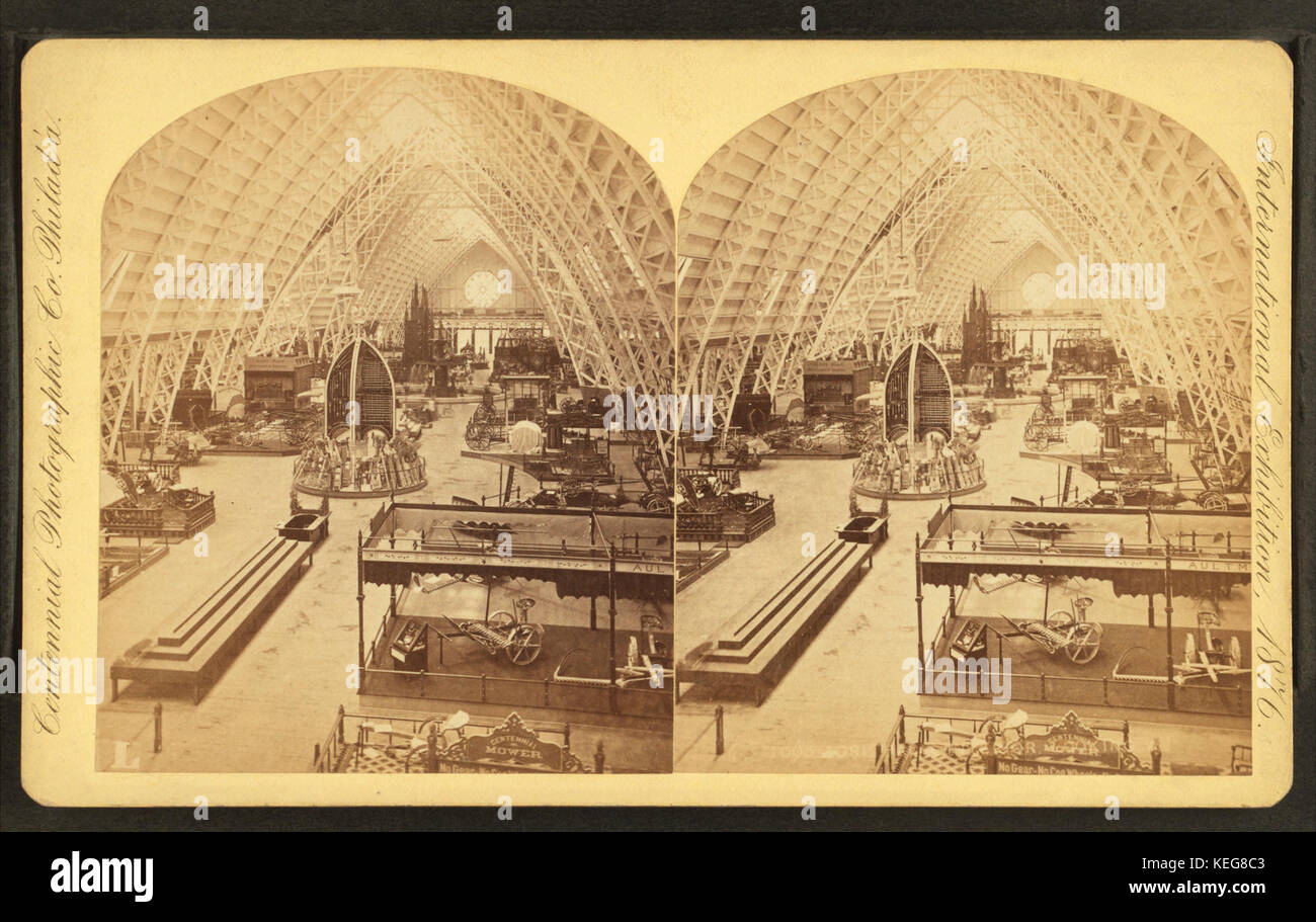 Agricultural Hall interior looking west, by Centennial Photographic Co ...