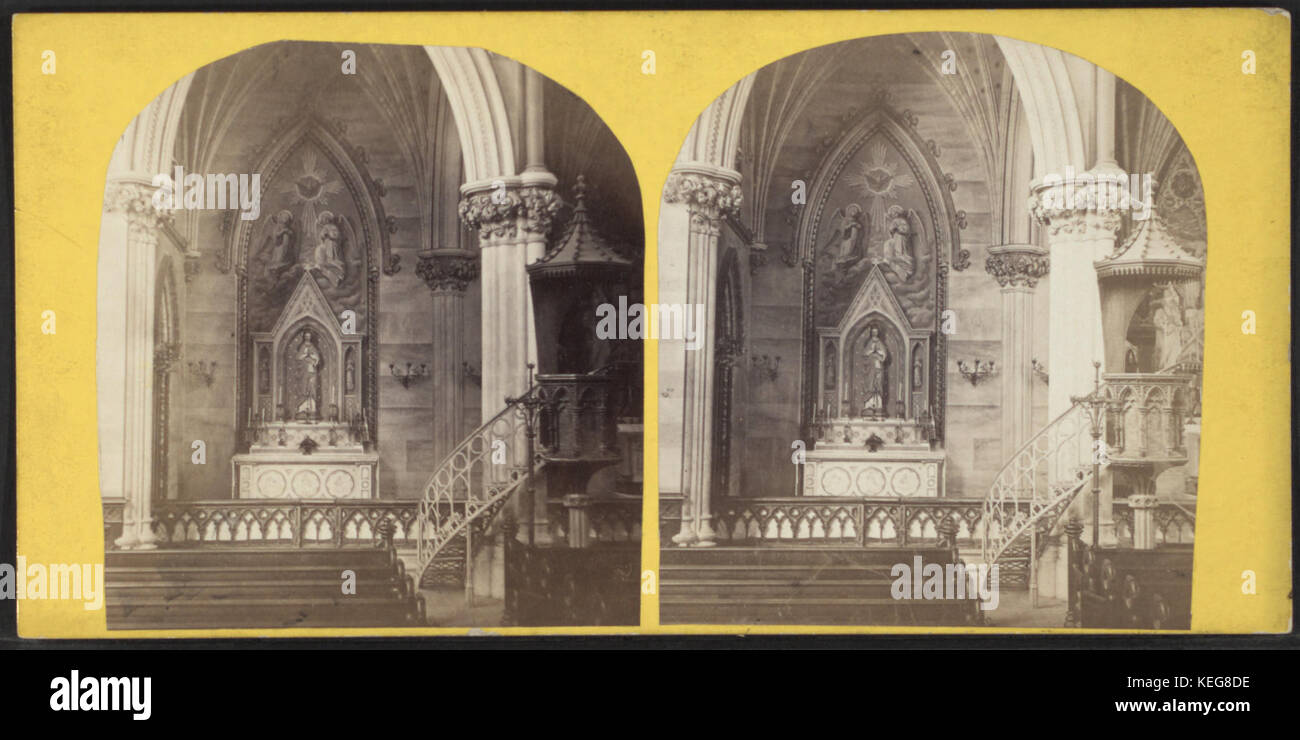 Altar, from Robert N. Dennis collection of stereoscopic views Stock ...