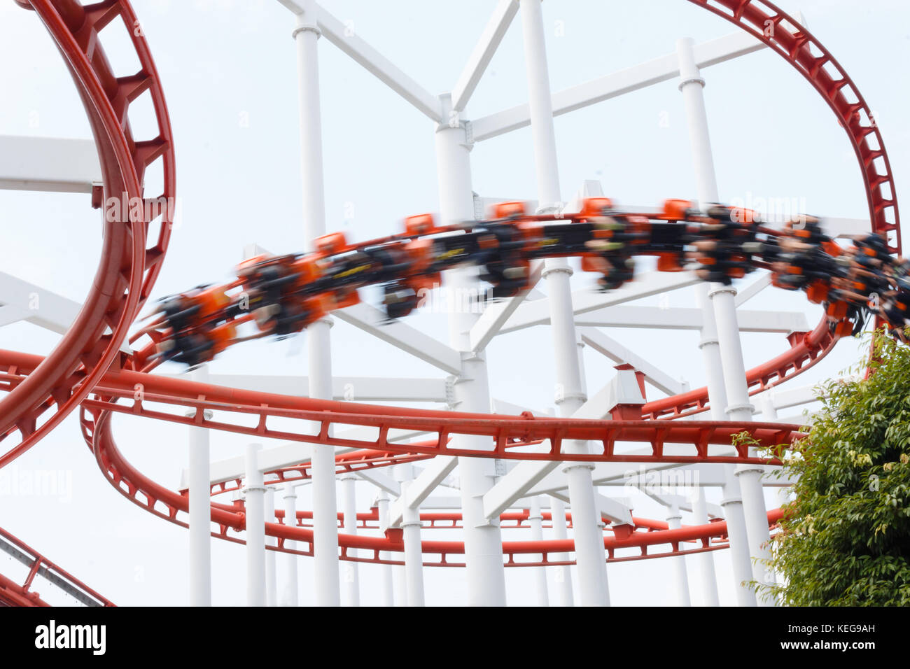 Fair roller coaster looping loop hi-res stock photography and images ...