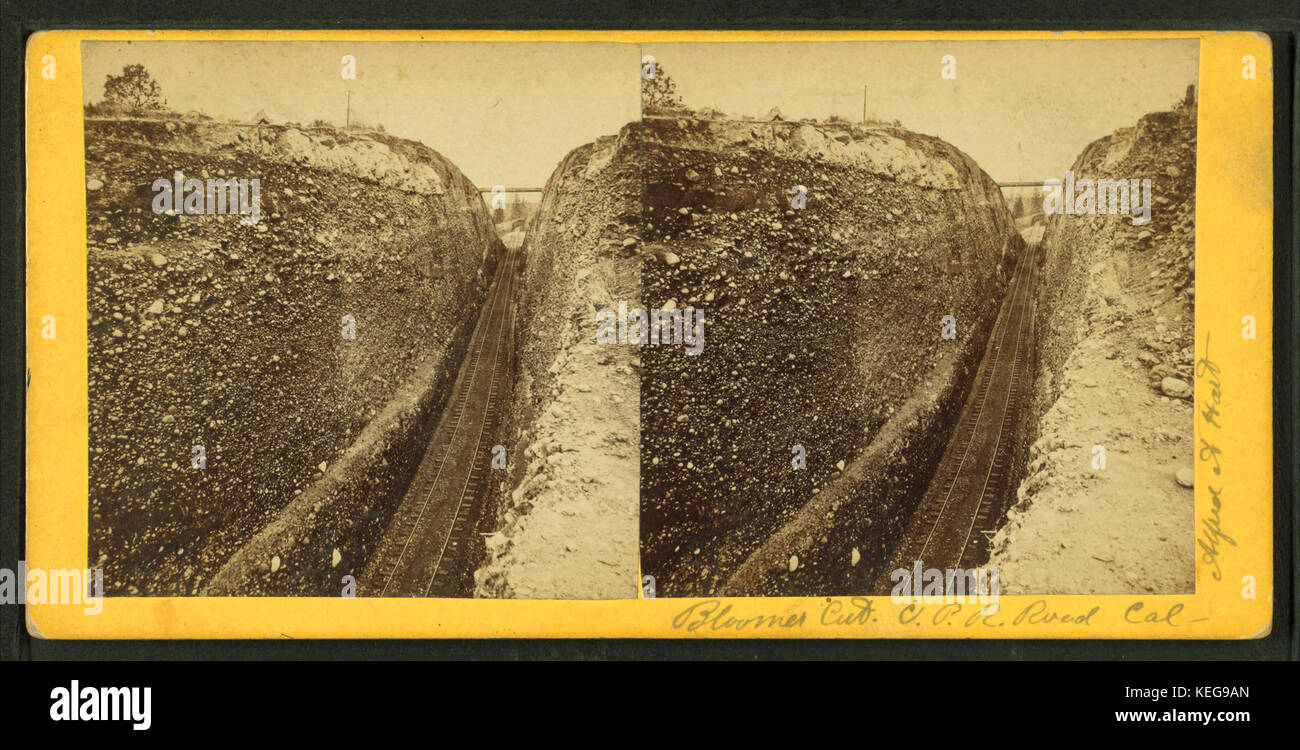 Bloomer Cut, C.P.R. Road, Calif, by Hart, Alfred A., 1816-1908 Stock ...