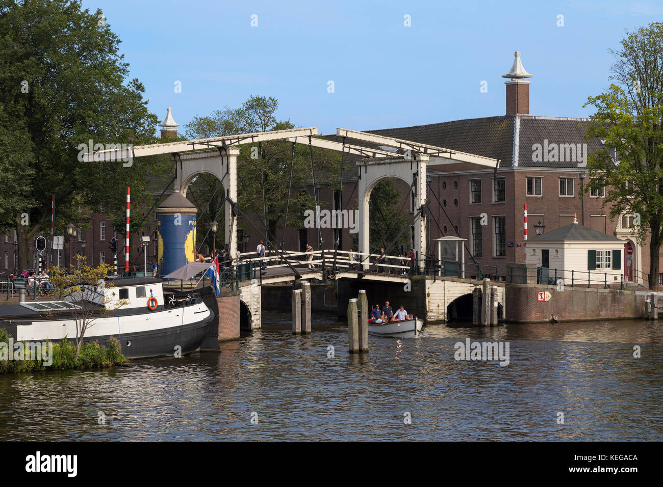 One of the many bridges in the city of Amsterdam in the Netherlands ...