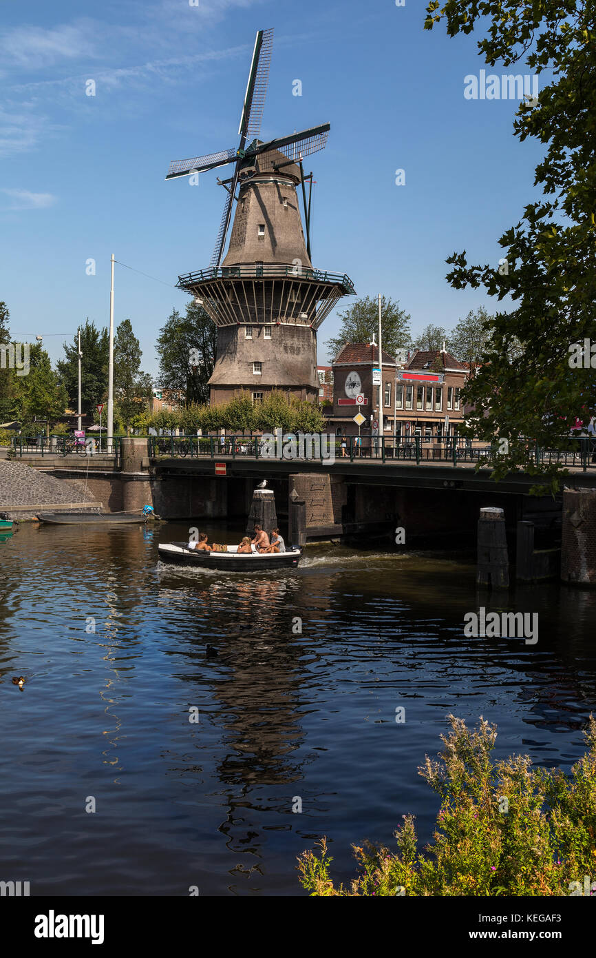 De Gooyer windmill in the city of Amsterdam in the Netherlands Stock ...