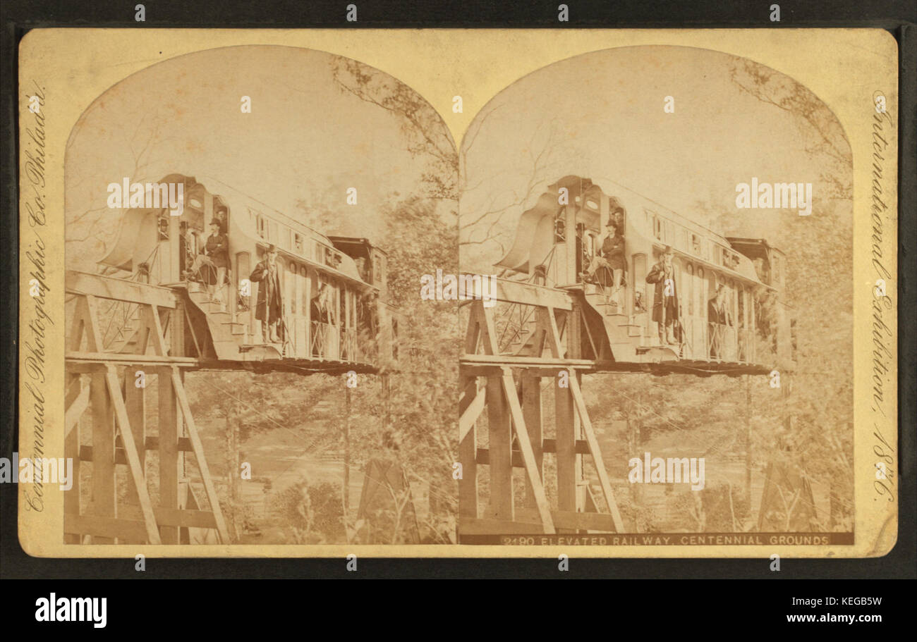 Elevated railway, Centennial grounds, by Centennial Photographic Co ...