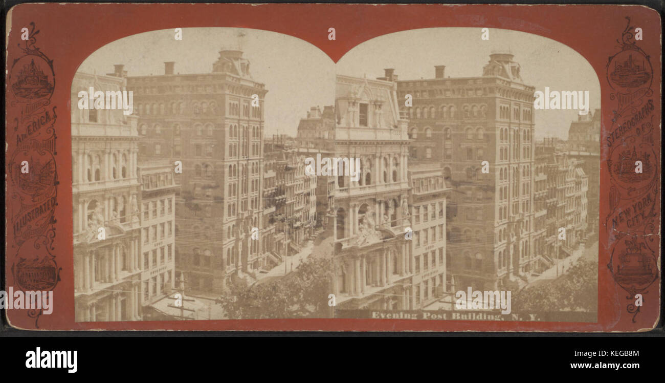 Evening Post building, N.Y, from Robert N. Dennis collection of ...