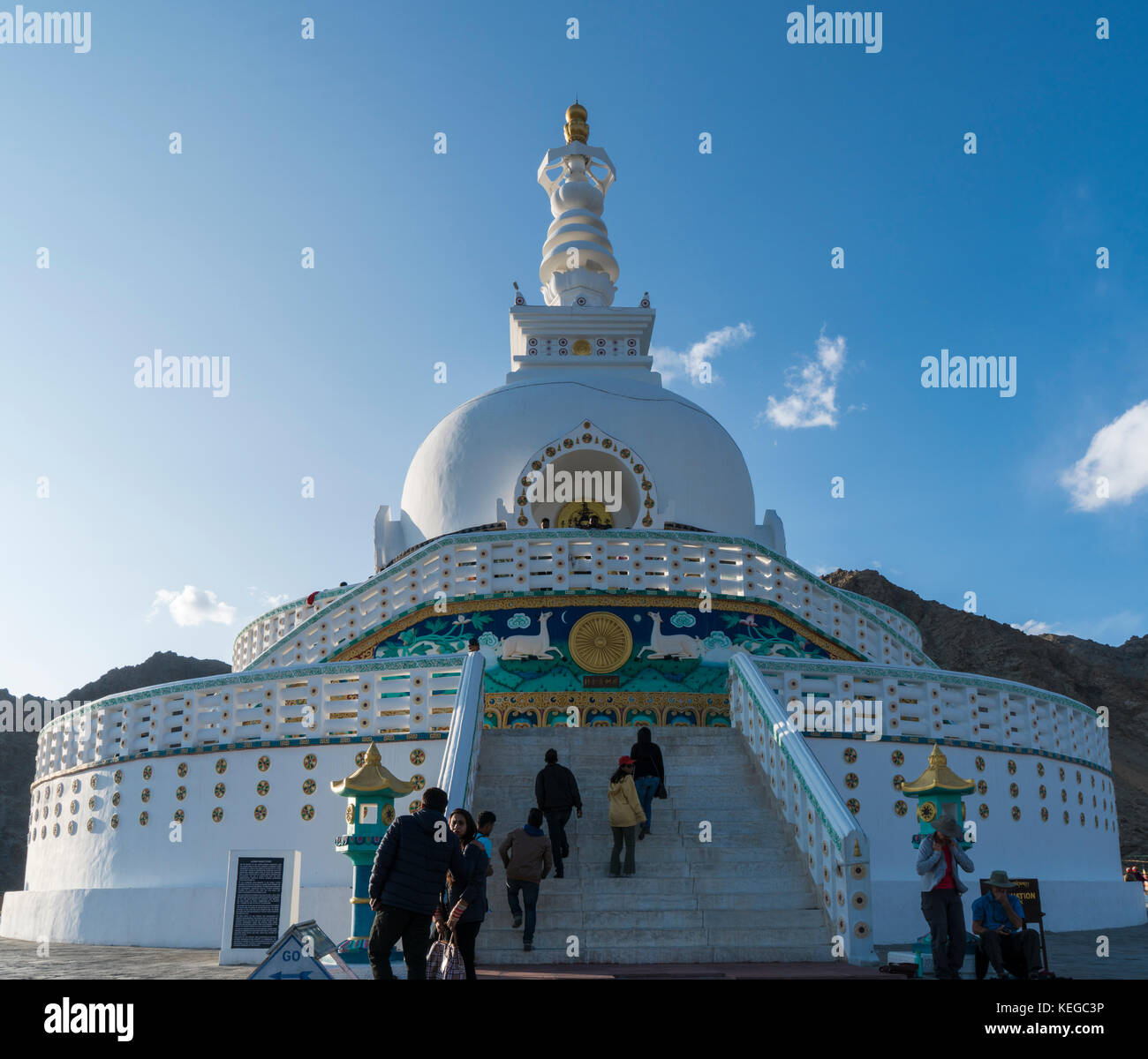 Ladakh Shanti Stupa, Ladakh, India Stock Photo - Alamy