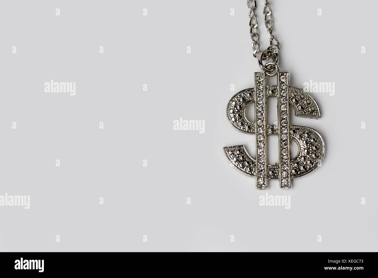 3D symbol of a silver dollar with white background Stock Photo - Alamy