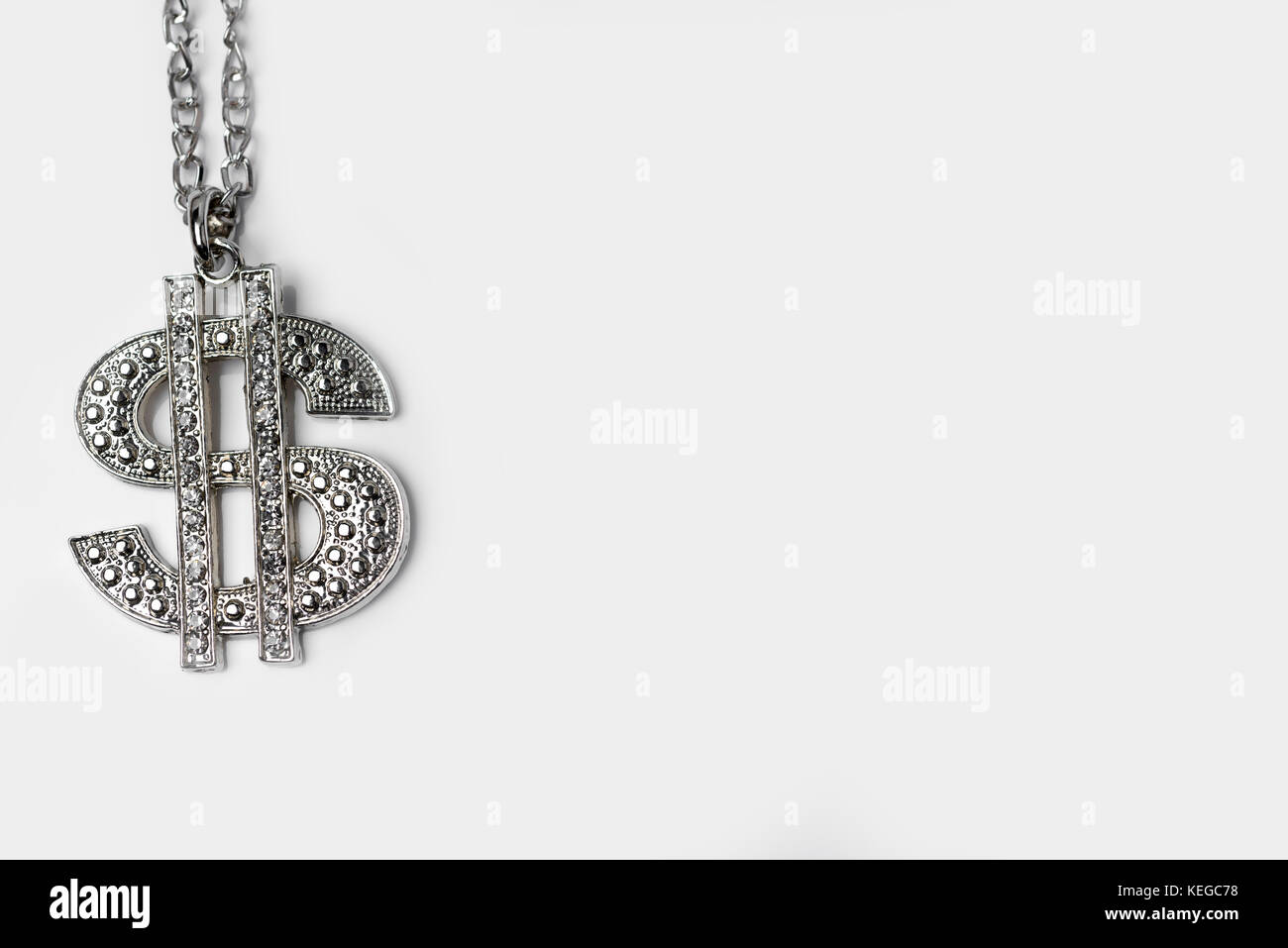 3D symbol of a silver dollar with white background Stock Photo - Alamy