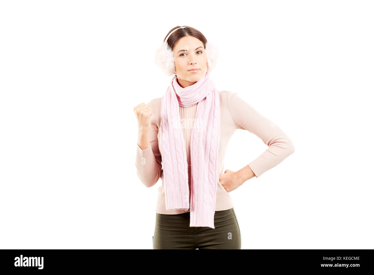 Woman power portrait young female hi-res stock photography and images ...