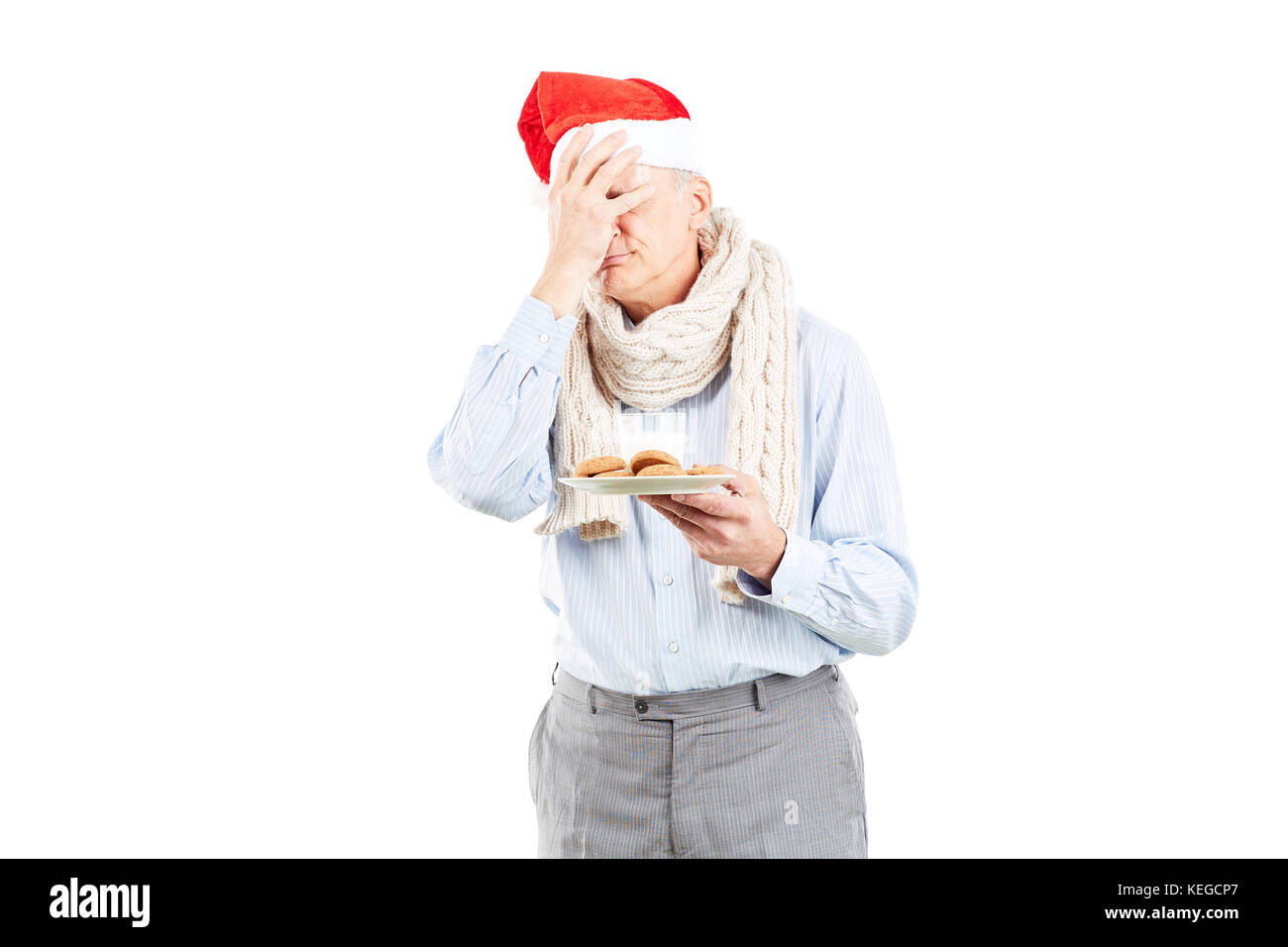 Senior sad christmas] hi-res stock photography and images - Alamy