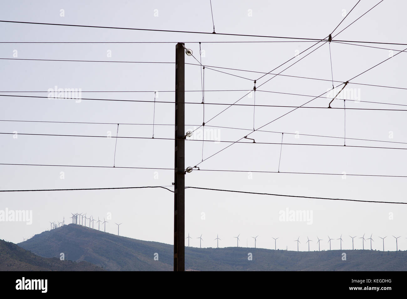 Abstract - detail of power lines Stock Photo - Alamy