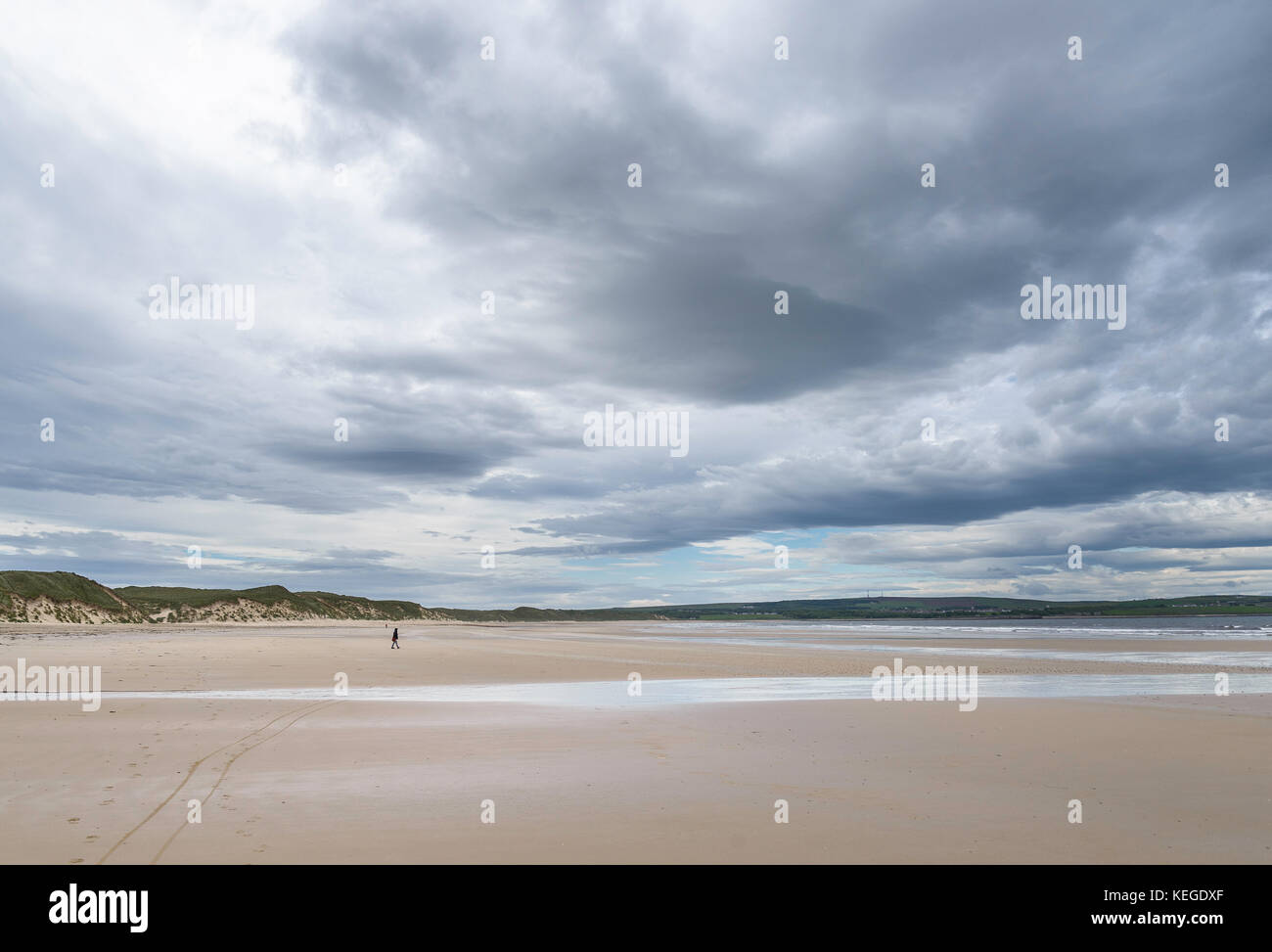 dunnet beach seascapes Stock Photo - Alamy