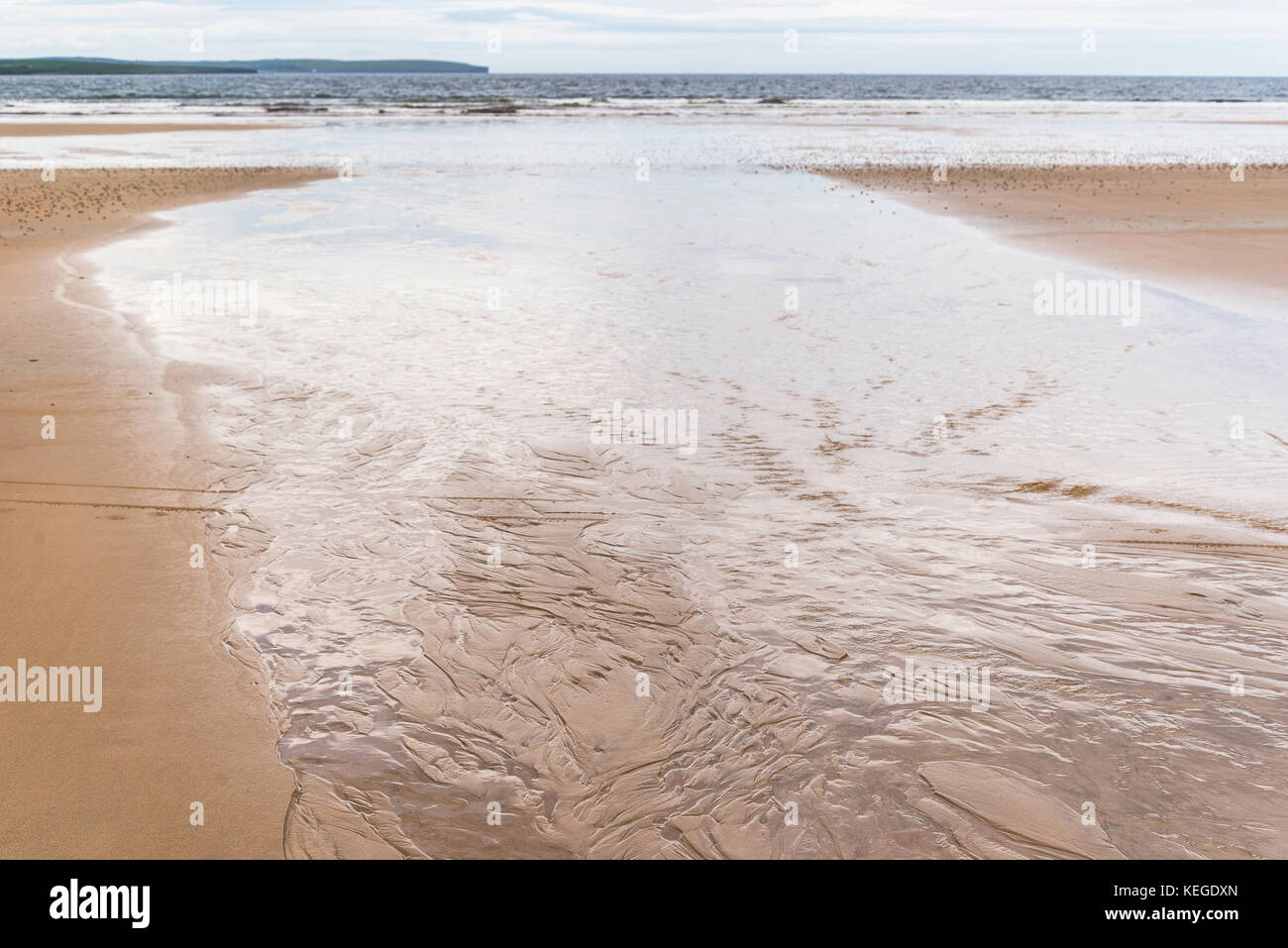 dunnet beach seascapes Stock Photo - Alamy