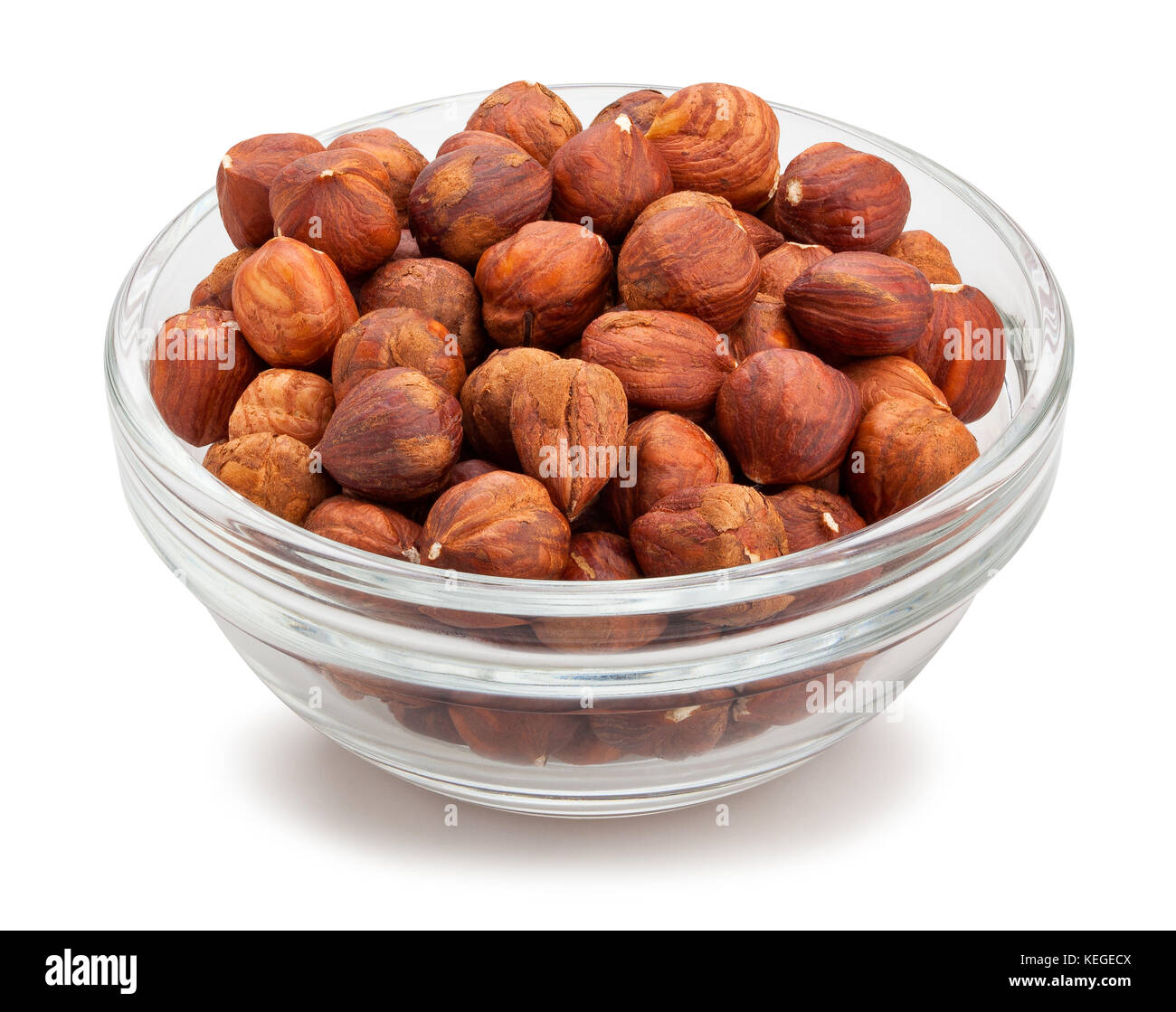 hazelnut bowl path isolated Stock Photo - Alamy