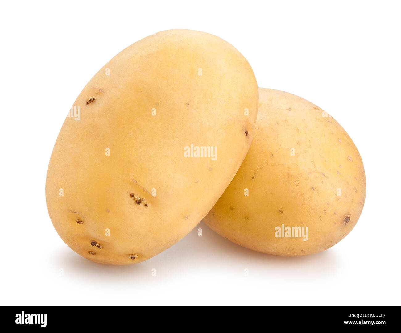 yellow potatoes path isolated Stock Photo - Alamy