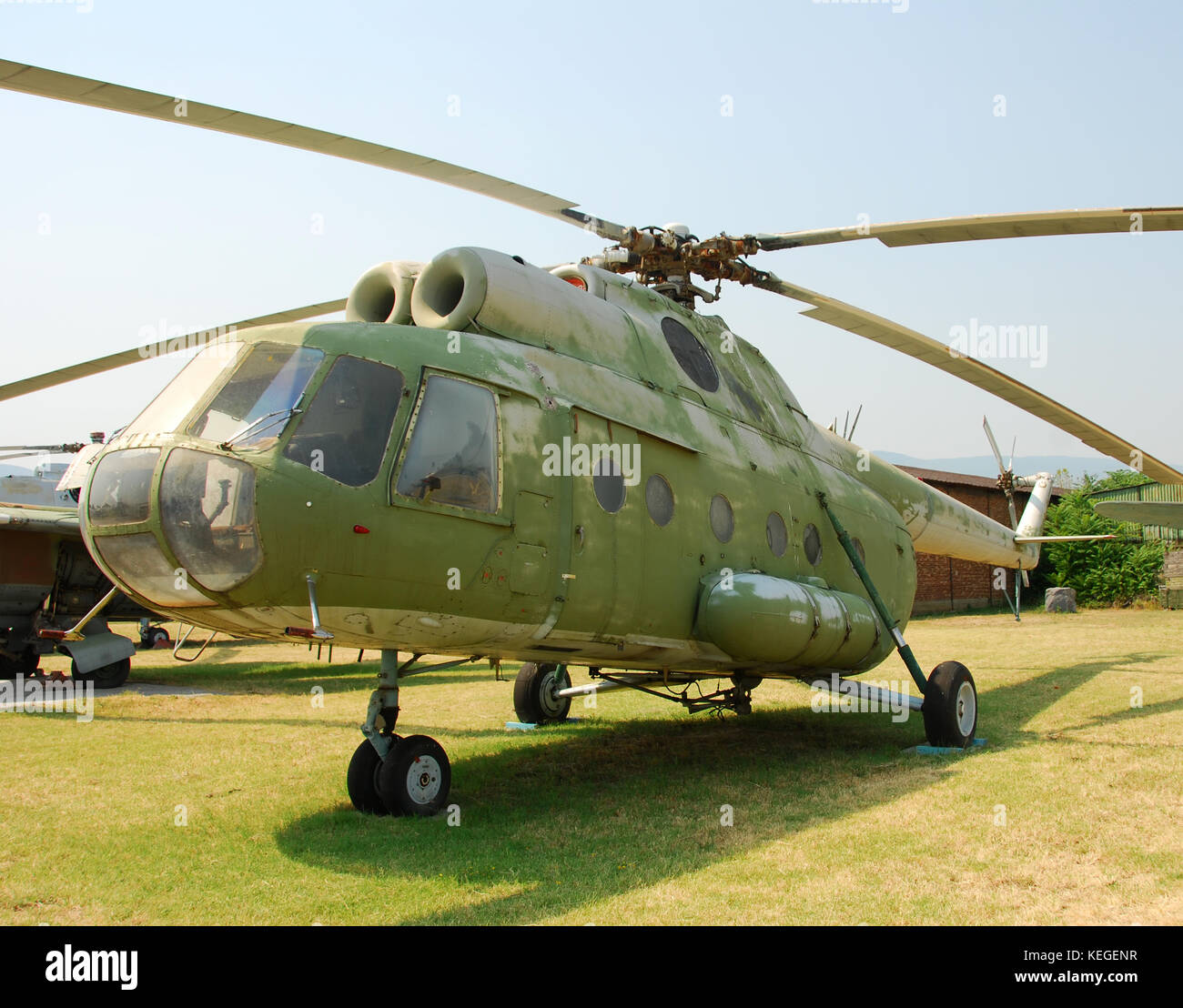 Old MI-8 helicopter Stock Photo - Alamy