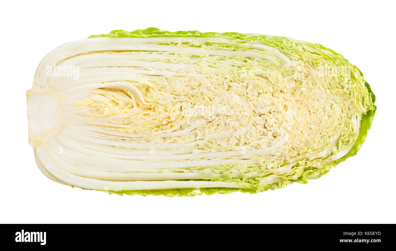 sliced chinese cabbage path isolated Stock Photo - Alamy