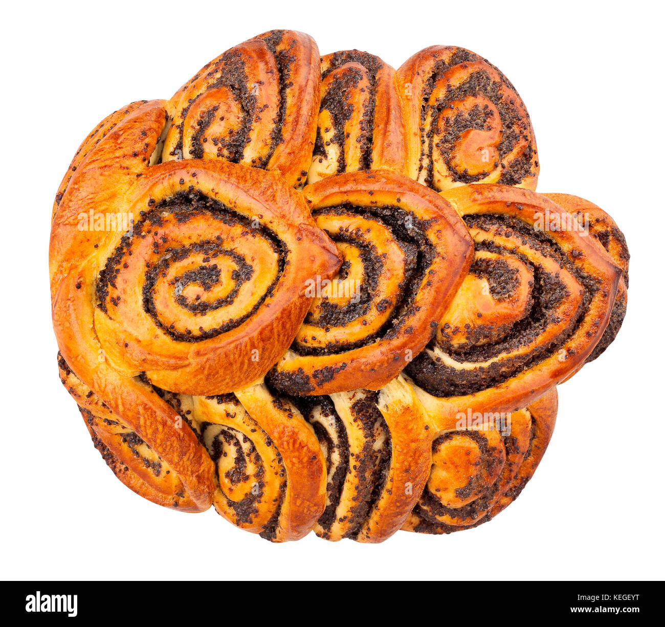 Bread bun top view Cut Out Stock Images & Pictures - Alamy