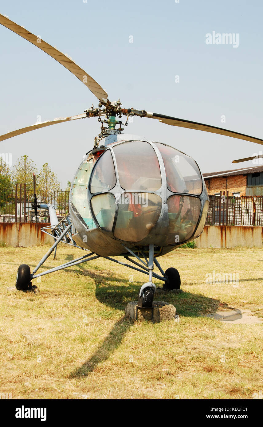 Old abandoned helicopter Stock Photo - Alamy