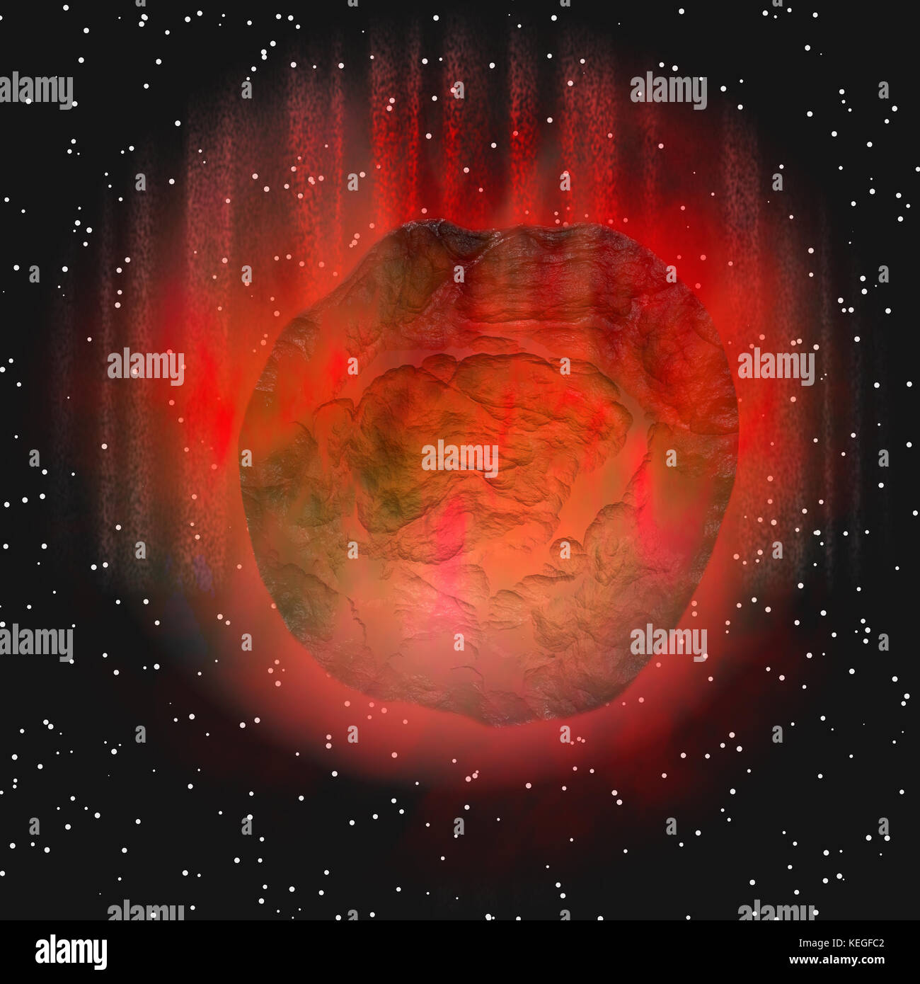 Asteroids racing thru space Stock Photo - Alamy