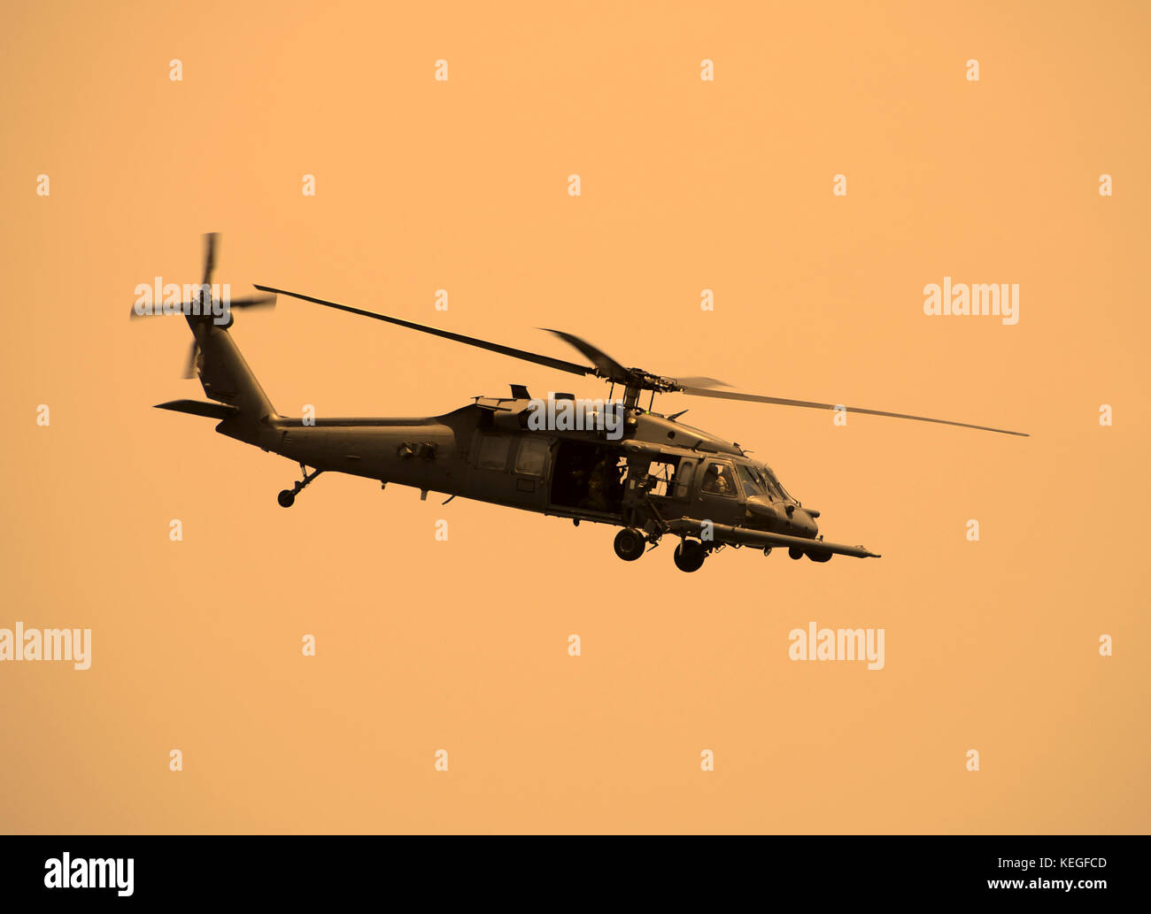 Helicopter side view Stock Photo - Alamy