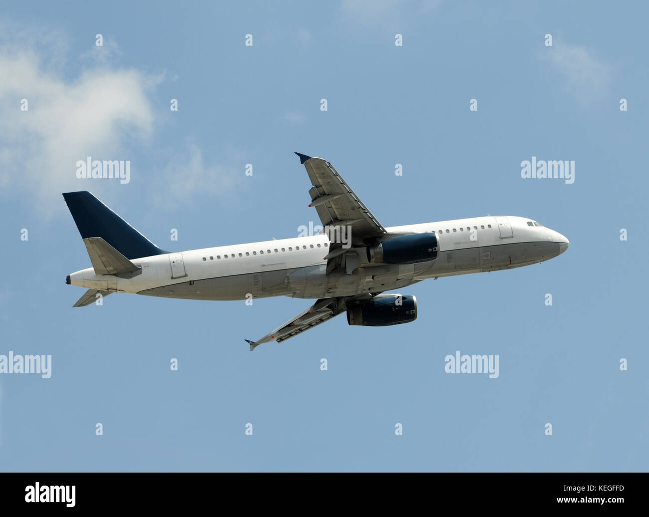 Modern passenger jetliner climbing after takeoff Stock Photo - Alamy