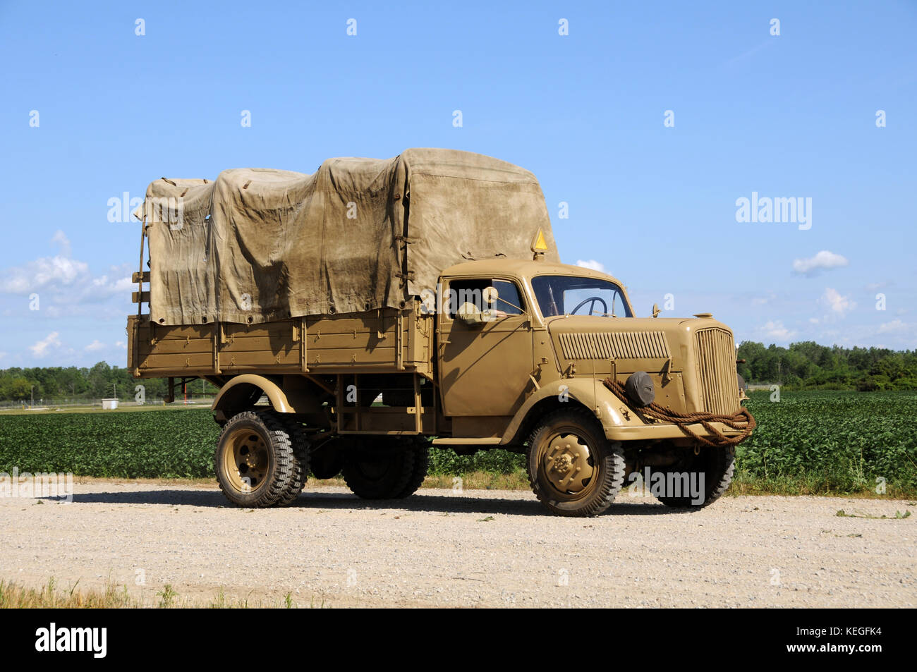 World Wat II era truck in beige color Stock Photo - Alamy