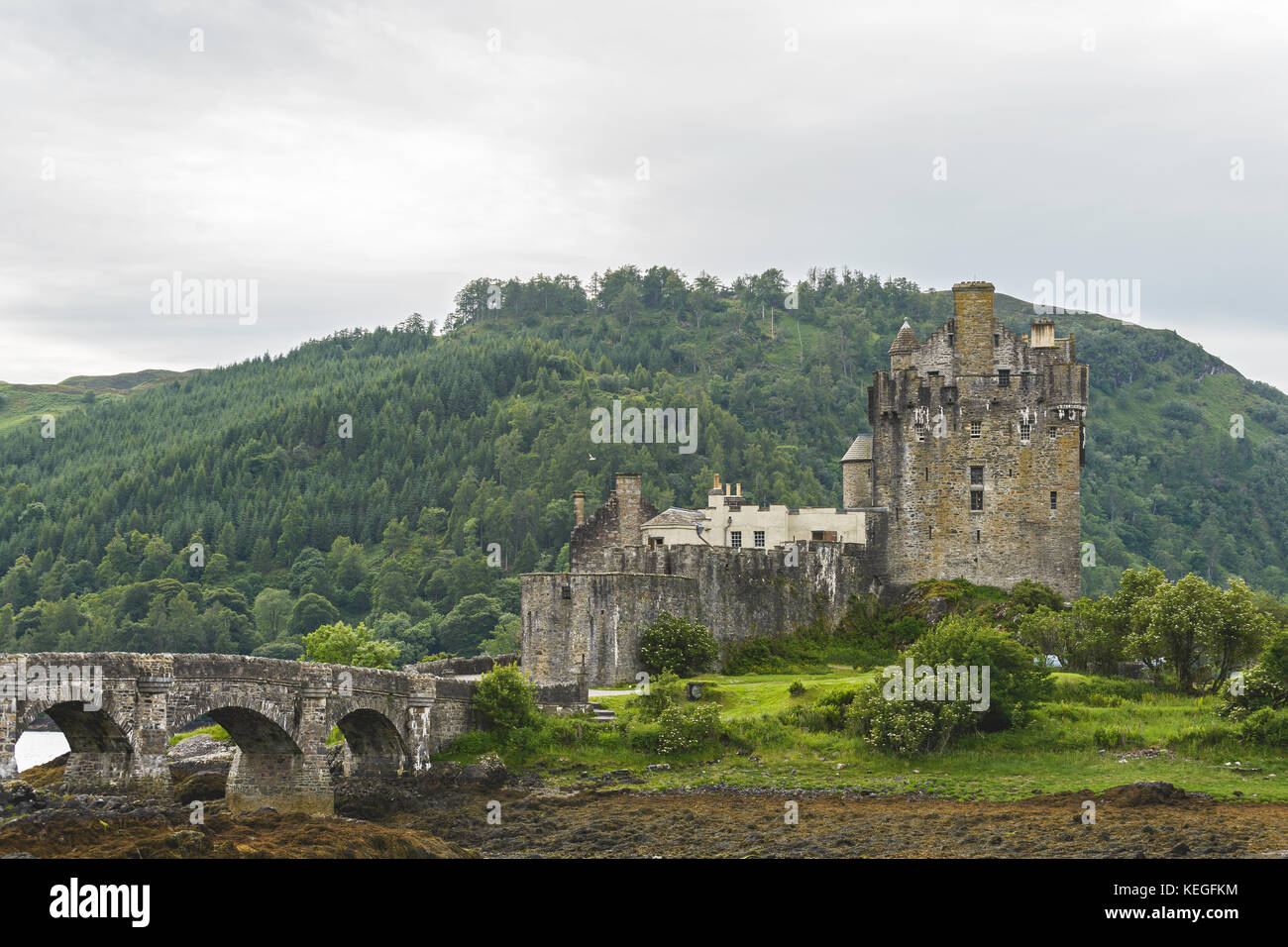 landscape of Dornie area in scottish highlands Stock Photo - Alamy