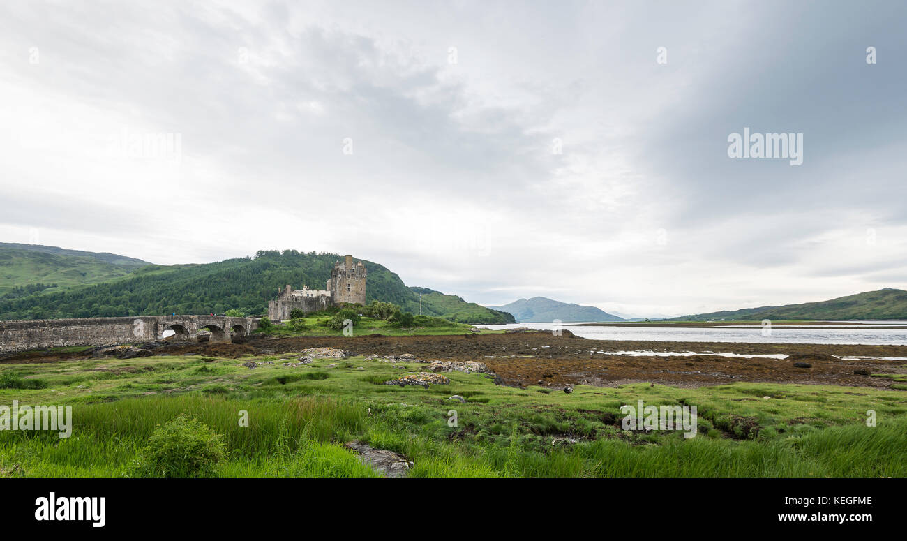 landscape of Dornie area in scottish highlands Stock Photo - Alamy