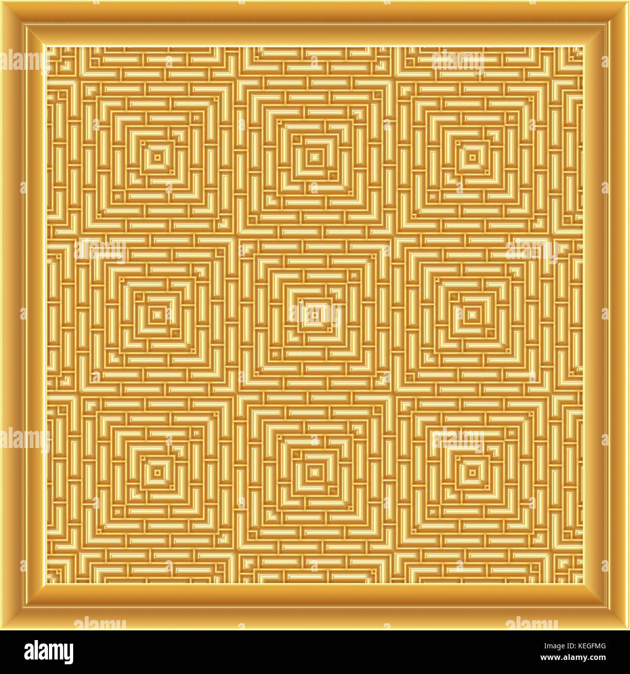 Shiny metallic gold plate in square shape Stock Photo - Alamy