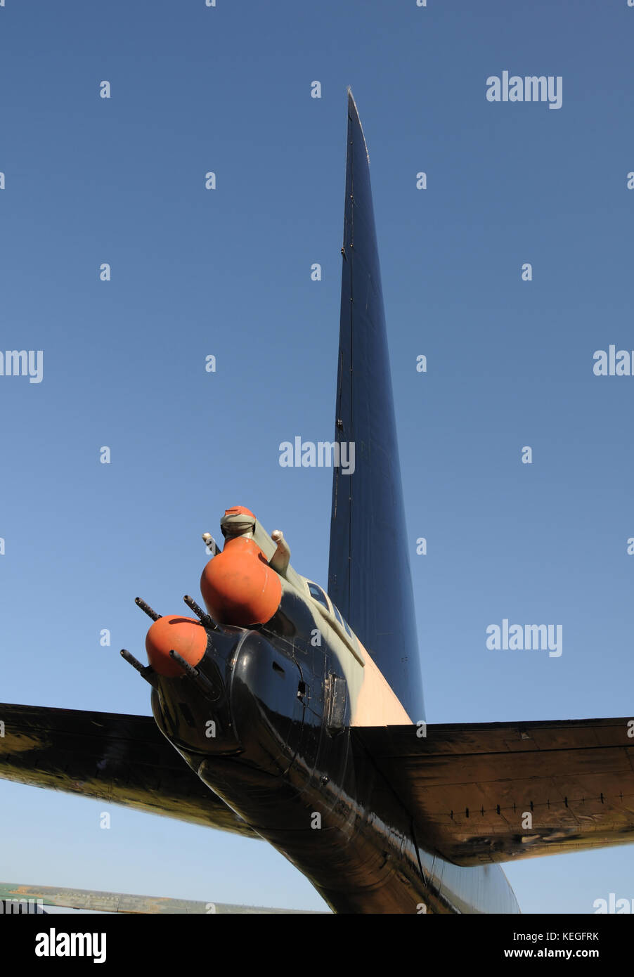 Tail guns on Cold War era B-52 bomber Stock Photo - Alamy