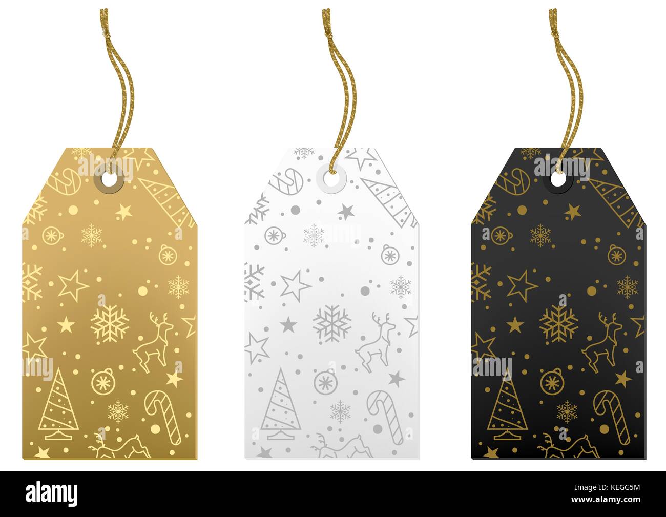 Christmas Tags Set Stock Vector Image & Art - Alamy